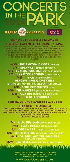 City of Coeur d'Alene - Community & Park Events